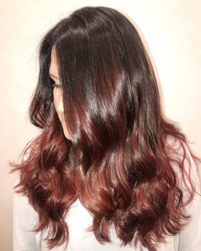 Brown Hair With Red Highlights Hairstyles Inspiration Guide